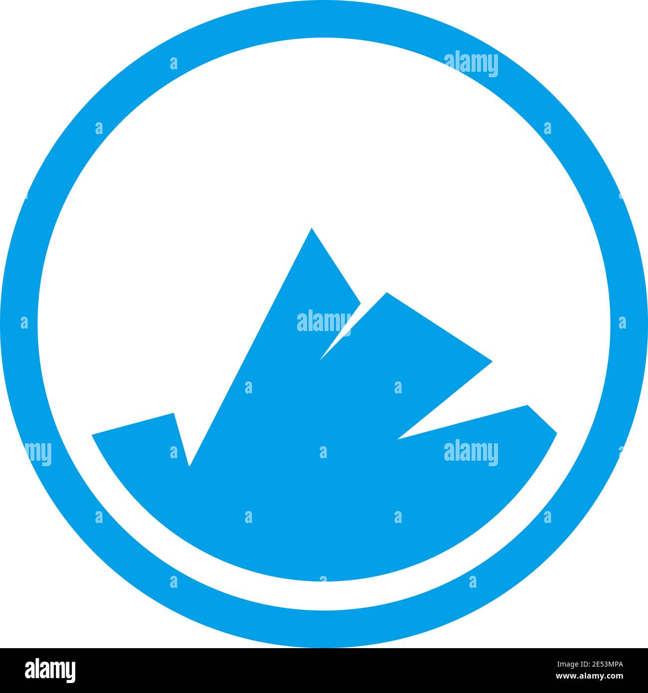 Iceberg logo icon design illustration vector template Stock Vector ...