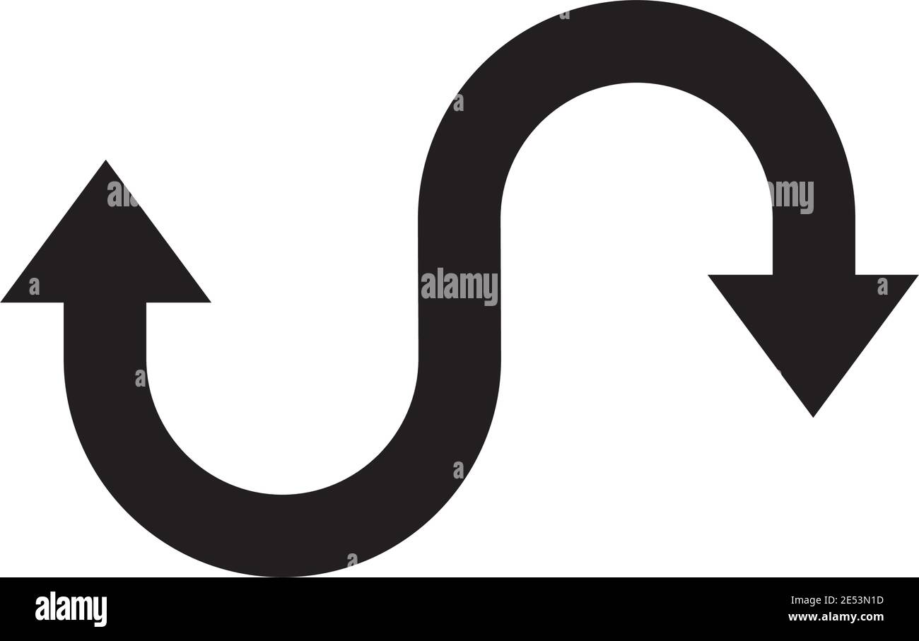 Arrow way path icon logo design inspiration vector template Stock ...