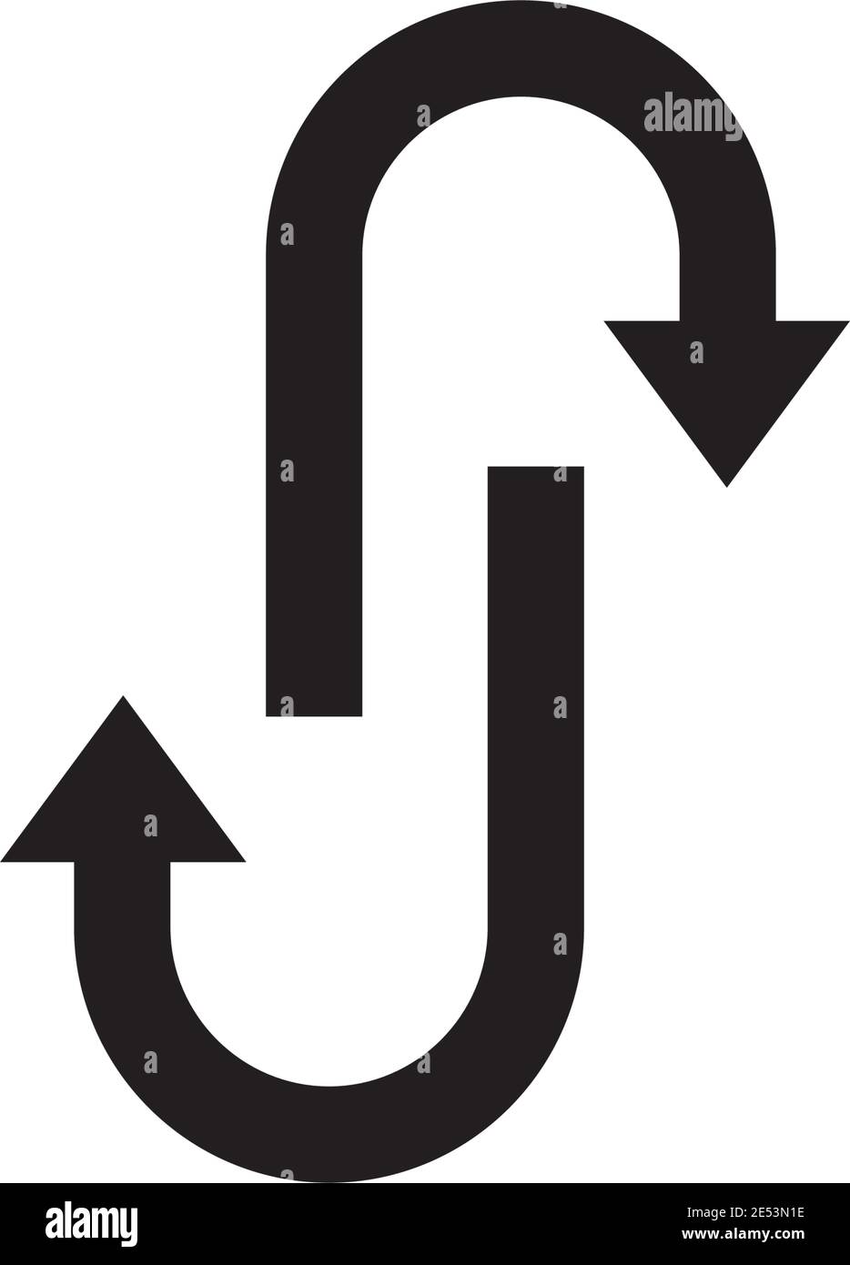 Arrow way path icon logo design inspiration vector template Stock ...