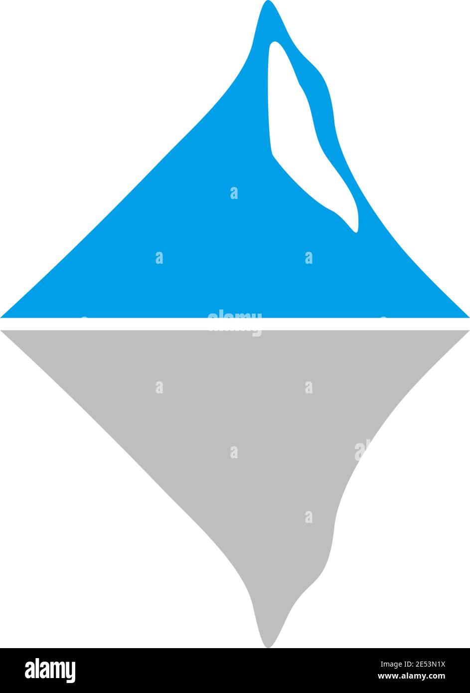 Iceberg logo icon design illustration vector template Stock Vector ...