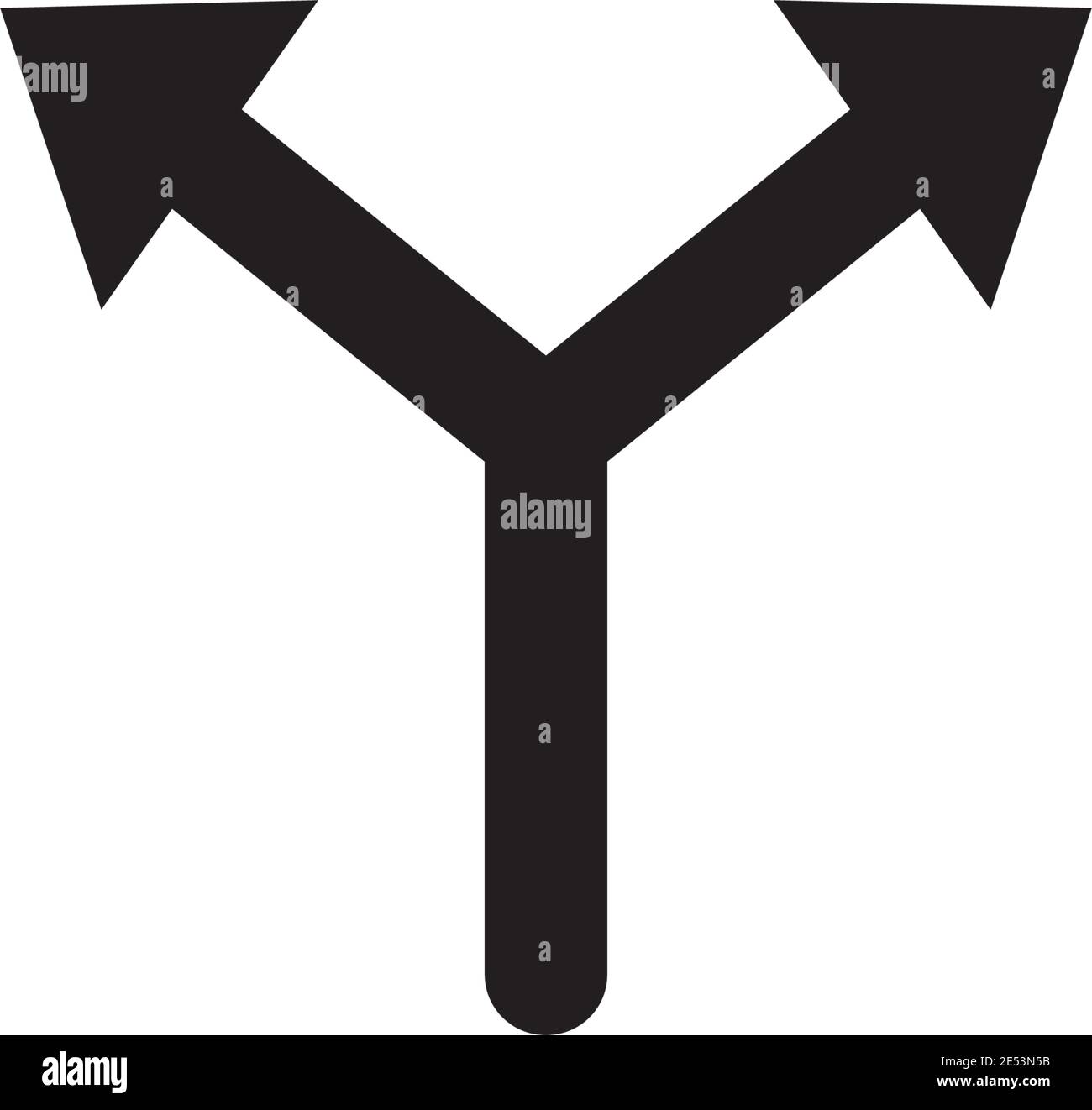 Two way pathway Stock Vector Images - Alamy