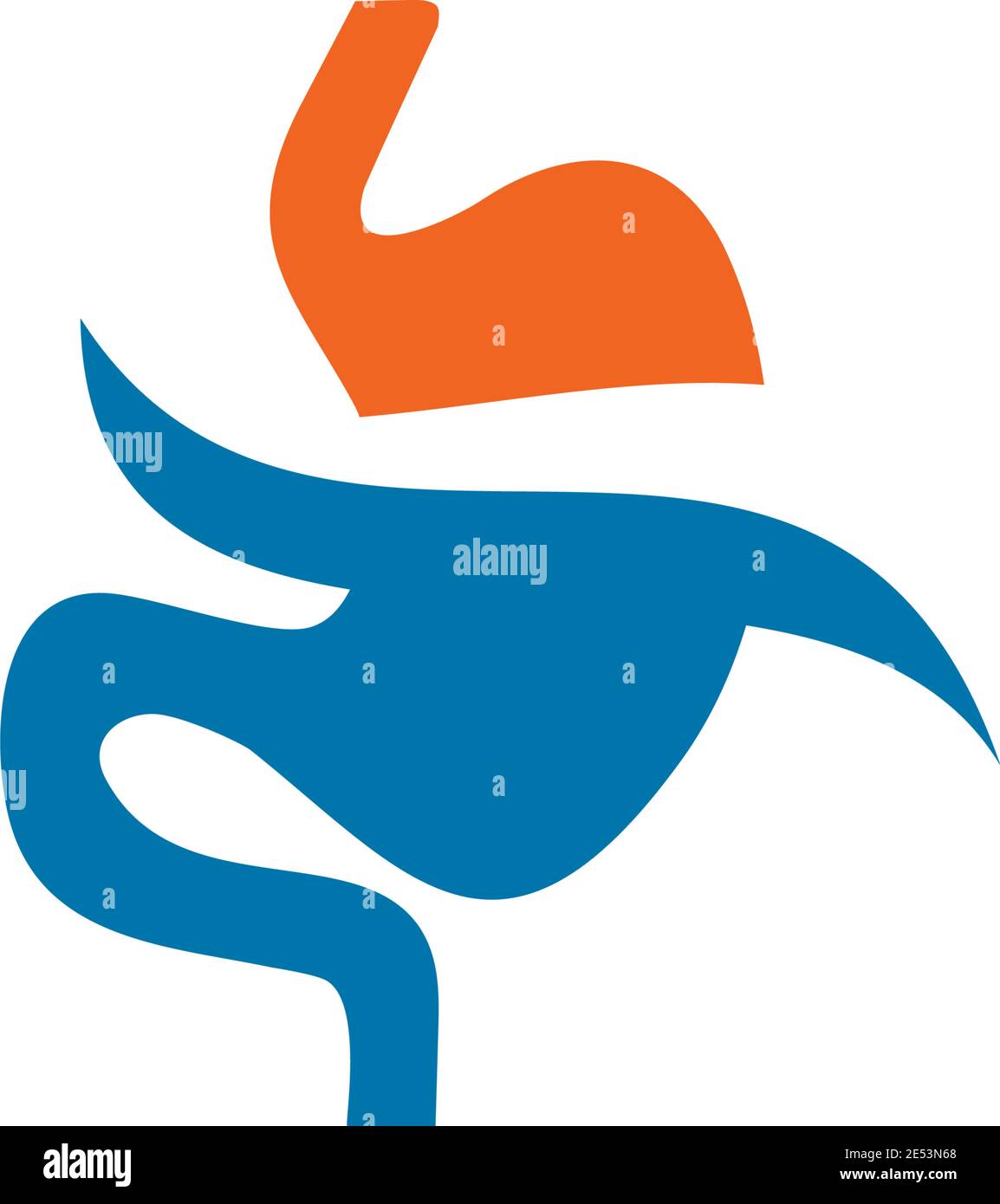 Blue stomach symbol hospital medical hi-res stock photography and ...