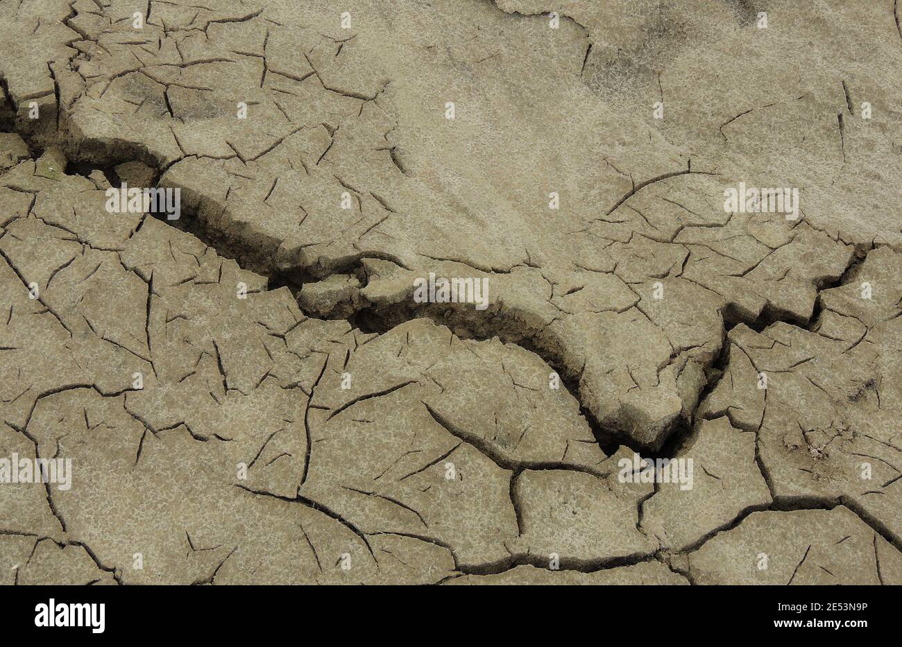 Cracks In Dry Sand Close Up Photo Stock Photo - Alamy