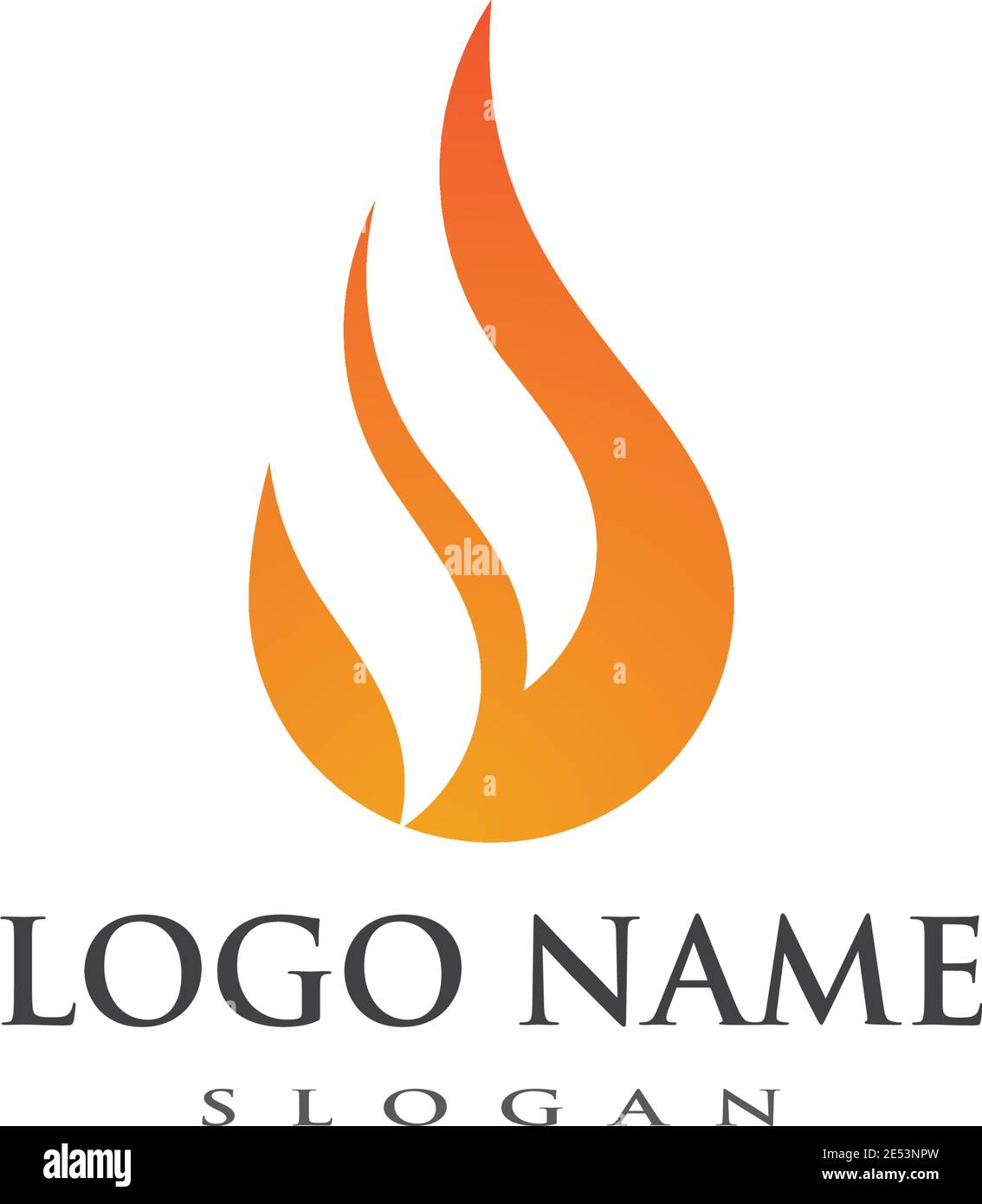Fire flame Logo Template vector icon Oil, gas and energy logo concept ...