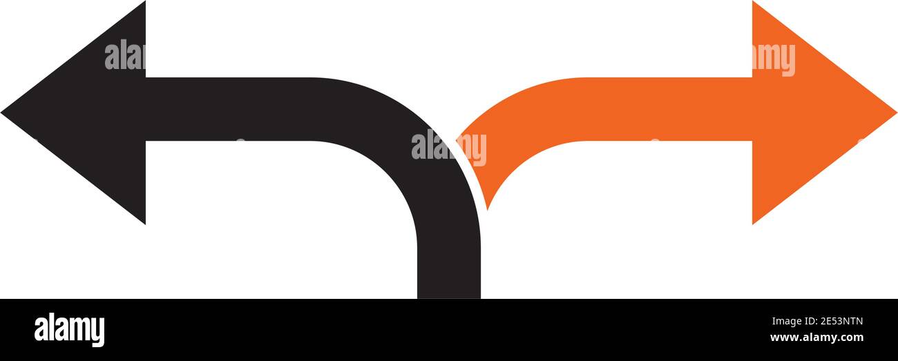 Arrow way path icon logo design inspiration vector template Stock ...