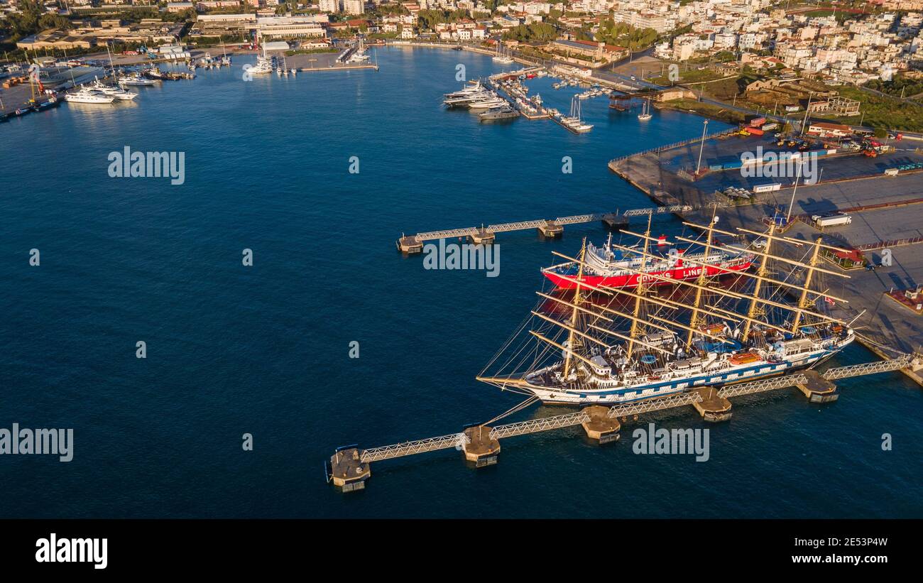 Lavrion port at eat Attica,Greece Stock Photo - Alamy