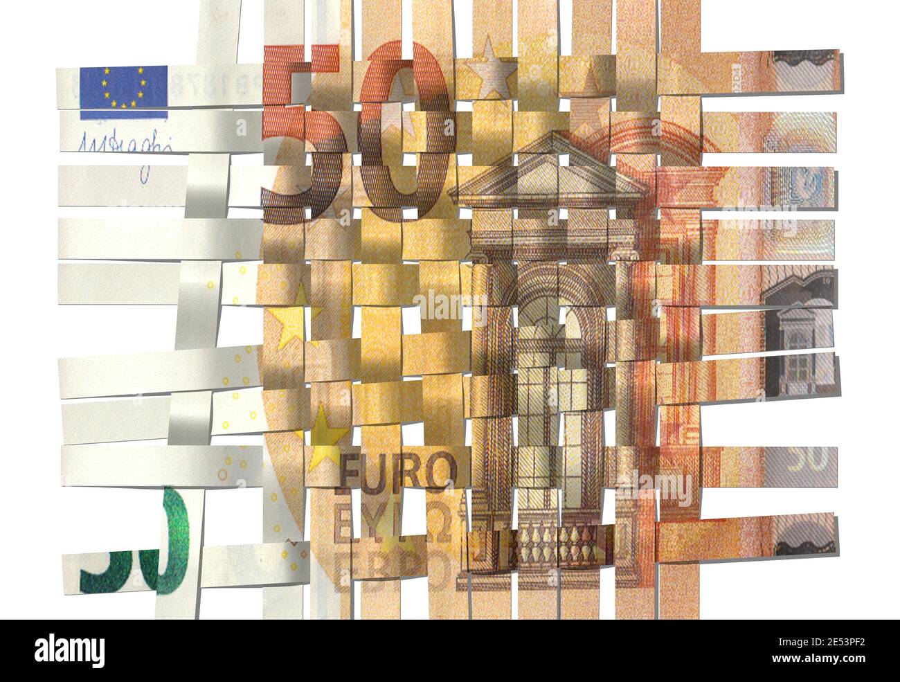 Old 50 euro banknotes stock photo Germany, Tax, Accountancy, Advice ...