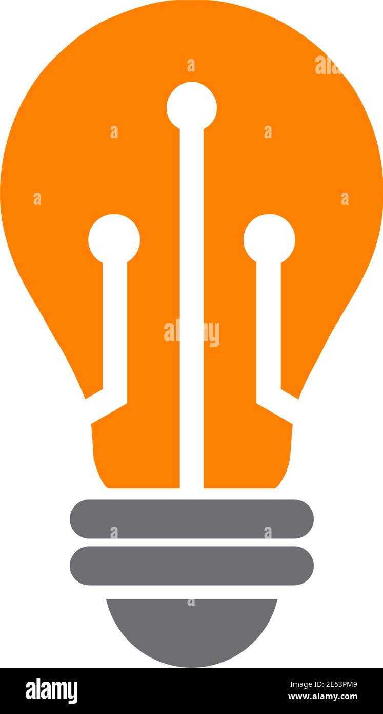 lamp lightbulb logo design inspiration vector icon template Stock ...