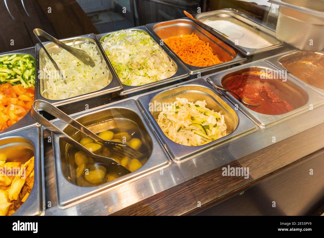 Canteen school counter hi-res stock photography and images - Alamy