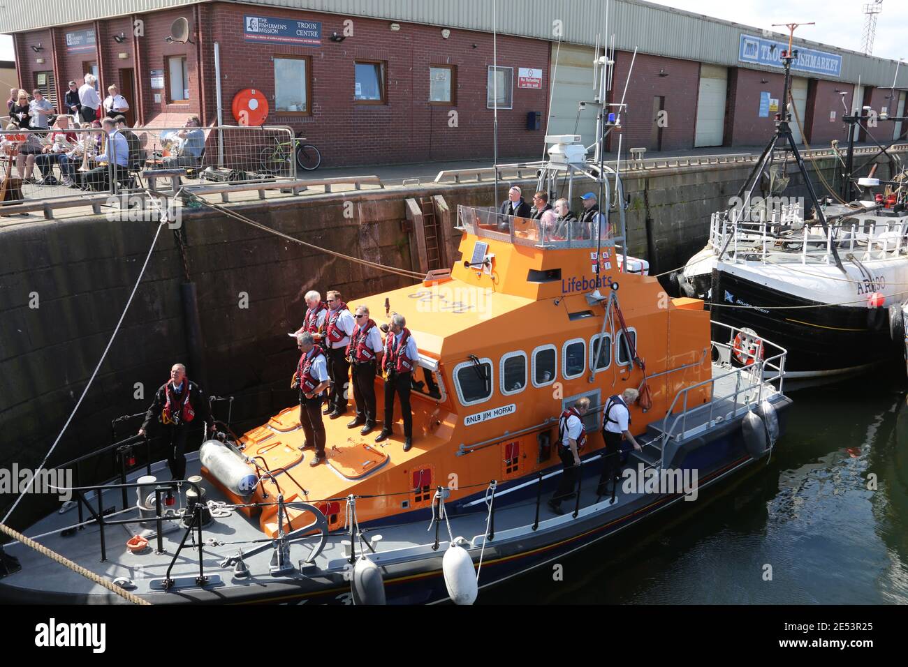 Troon Harbour, Ayrshire, Scotland, UK. The annual blessing. This event ...