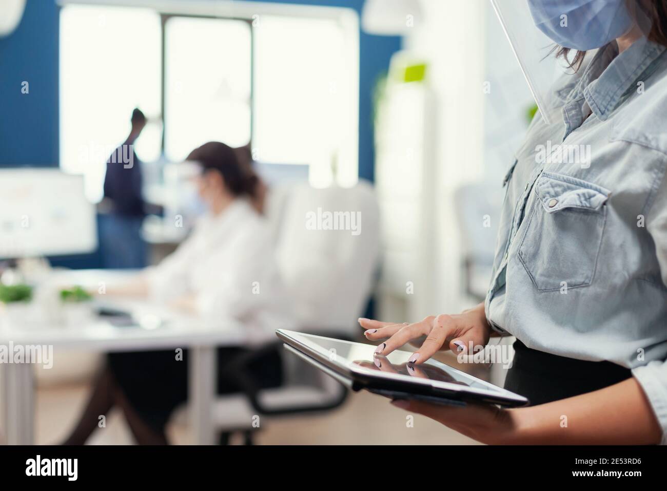 Face close up financial analyst hi-res stock photography and images - Alamy
