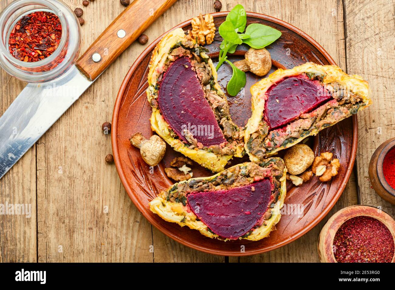 Beetroot pie hi-res stock photography and images - Alamy