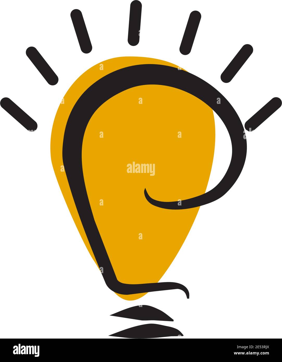 lamp lightbulb logo design inspiration vector icon template Stock ...