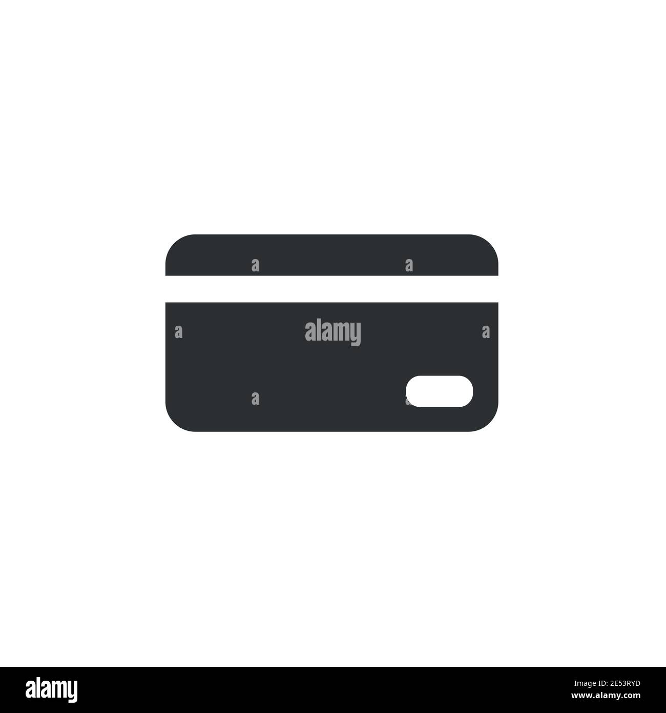 Credit Debit Card. Bank account sign. Vector flat icon isolated on ...