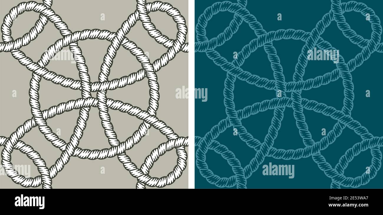 Two different versions of seamless pattern vectors with circular shapes ...