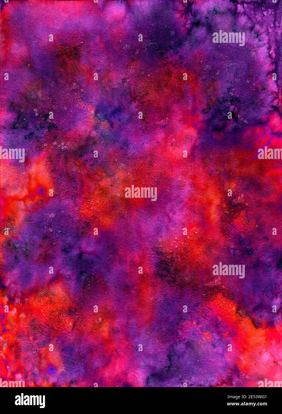 Magic watercolor background, multicolored texture, hand drawing Stock ...