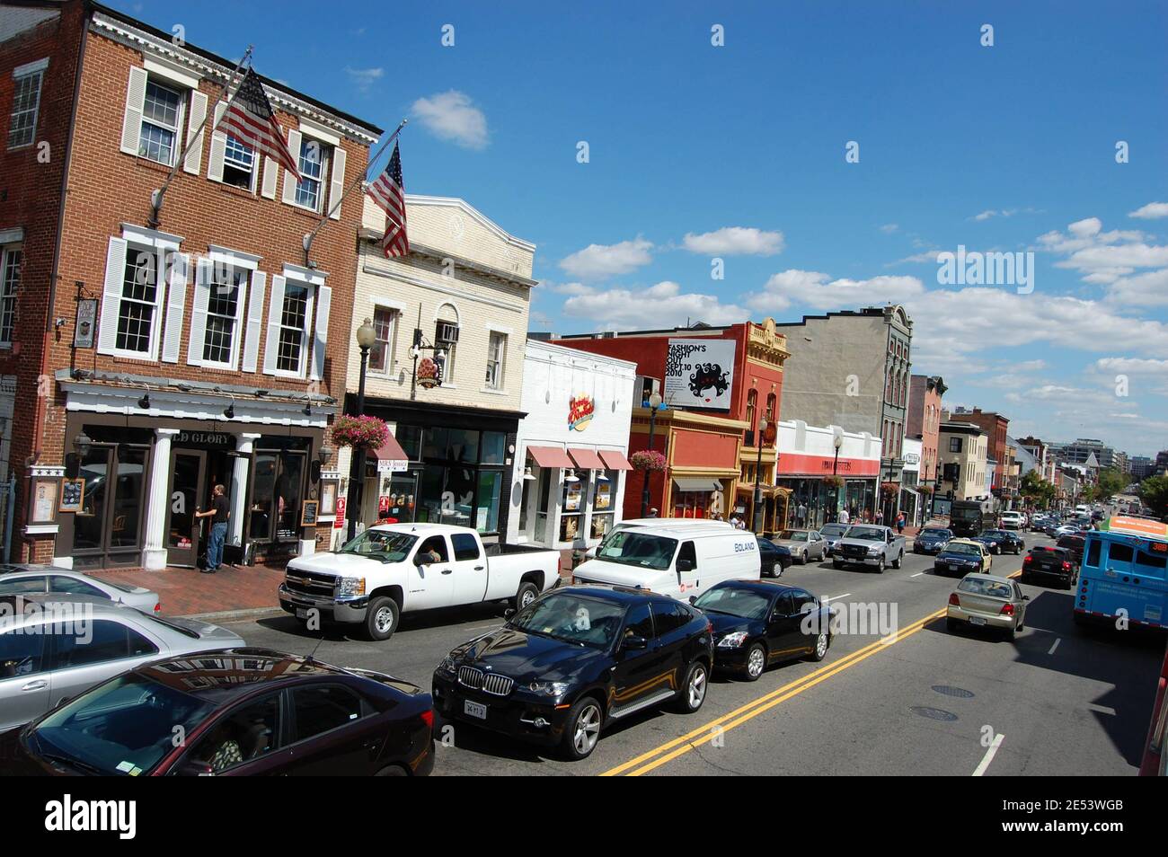 Main street in George Town Washington DC USA Stock Photo - Alamy