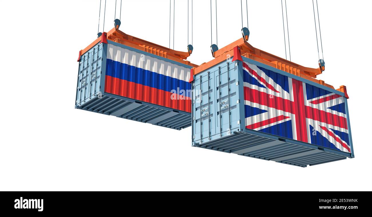 Shipping containers britain Cut Out Stock Images & Pictures - Alamy