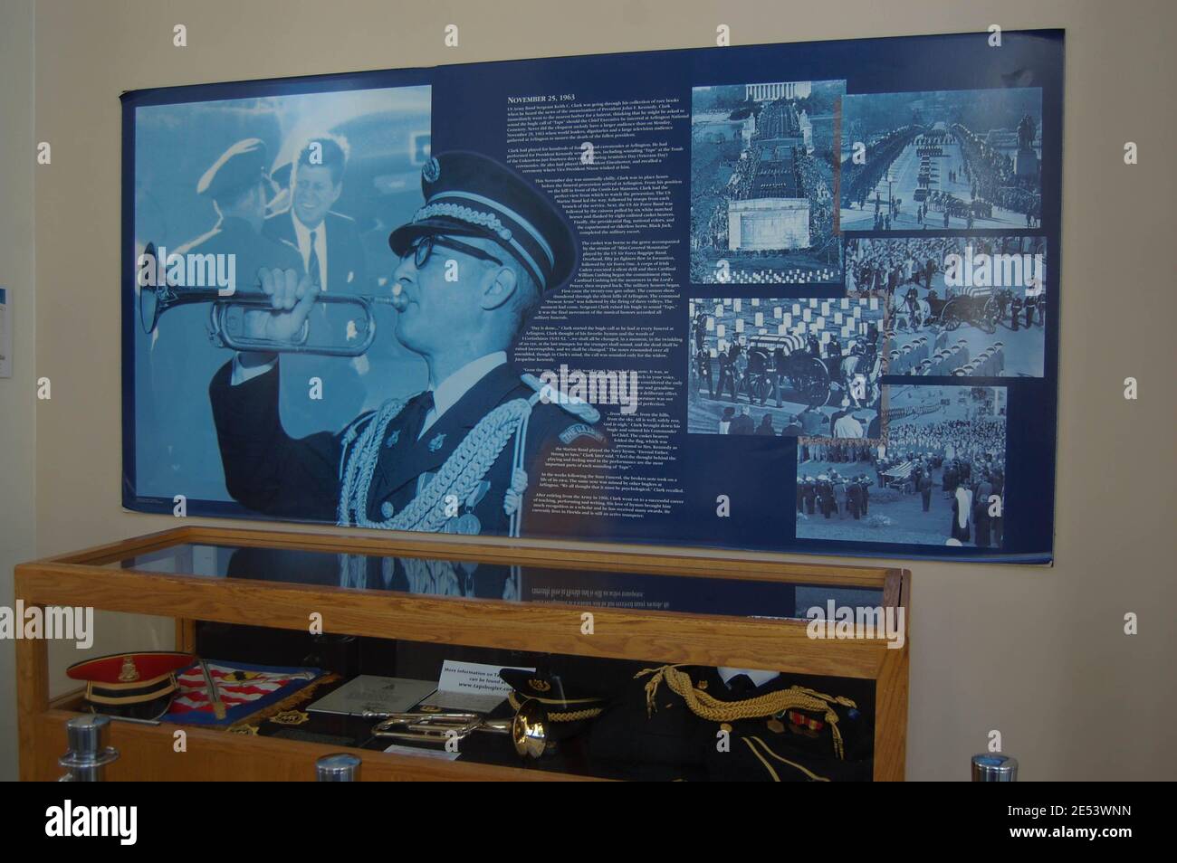 Bugle played at the funeral of John Kennedy President of the United ...