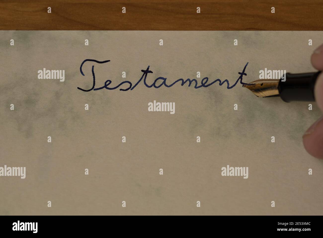 Handwritten Testament And Last Will Stock Photo Alamy handwritten-testament-and-last-will-stock-photo-alamy