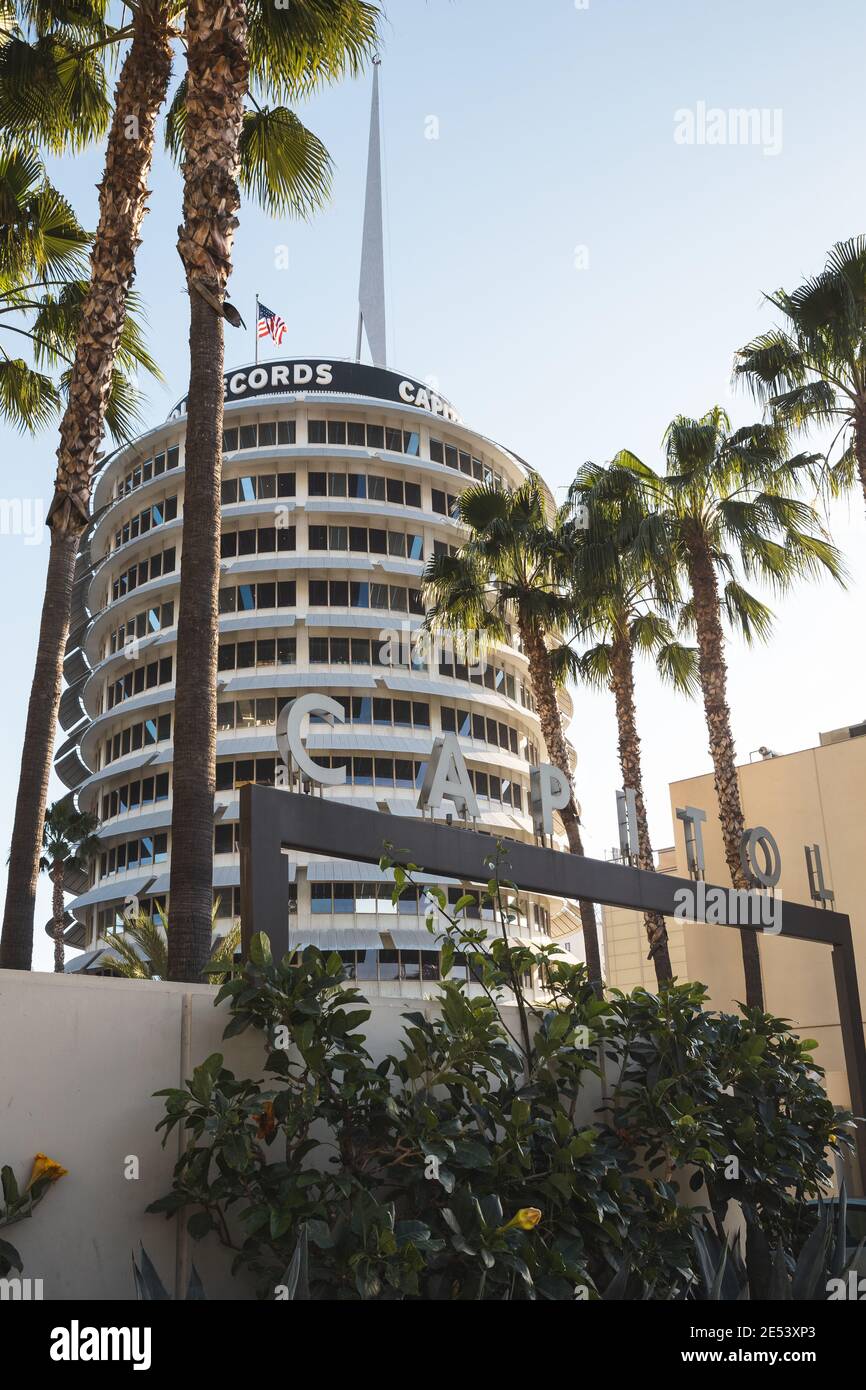 HOLLYWOOD, LOS ANGELES, UNITED STATES - Apr 06, 2018: The Capitol ...