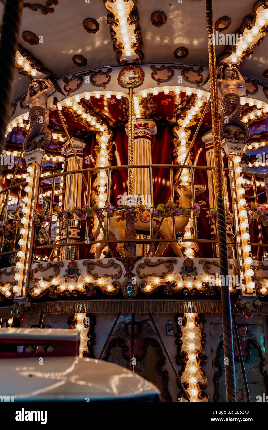 Carousel funfair paris hi-res stock photography and images - Alamy