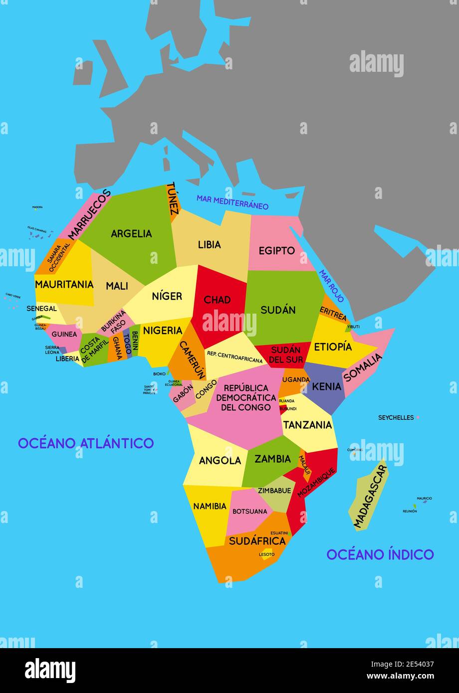 Africa Study Map