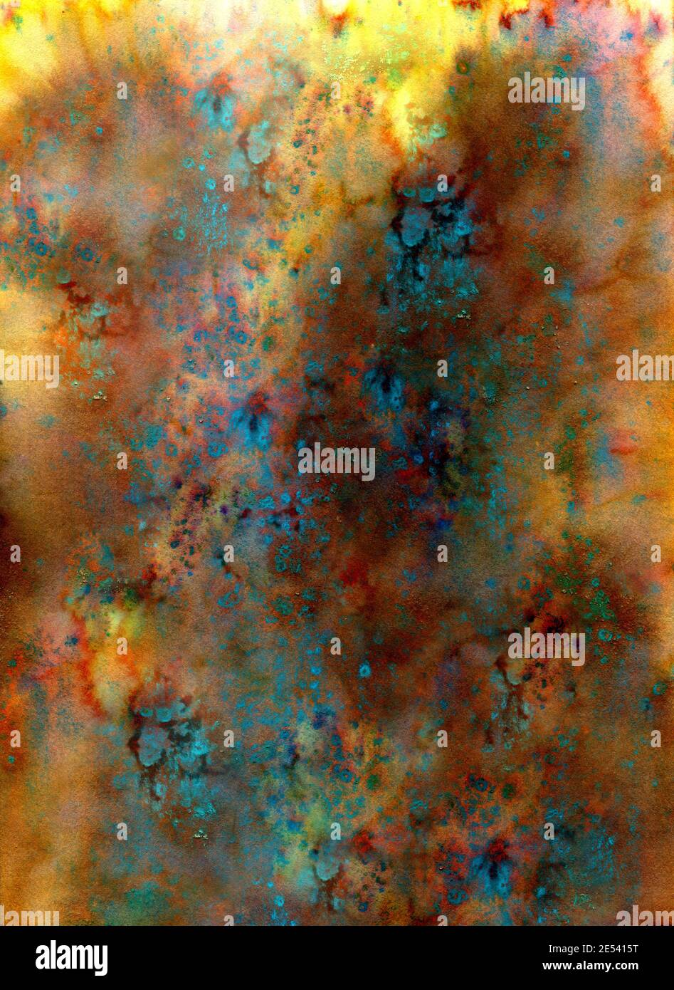 Magic watercolor background, multicolored texture, hand drawing Stock ...