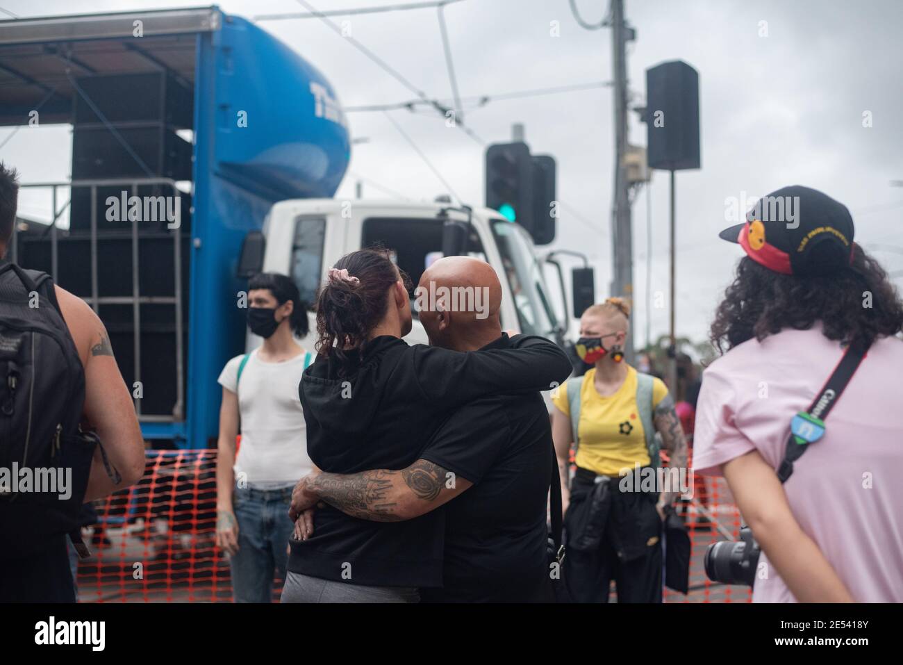 26 January 2021. Invasion Day Melbourne 2021. Melbourne, Victoria ...