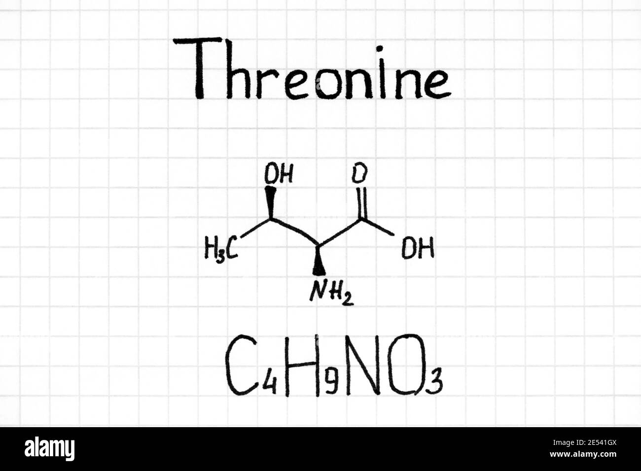 Threonine amino acid molecule hi-res stock photography and images - Alamy