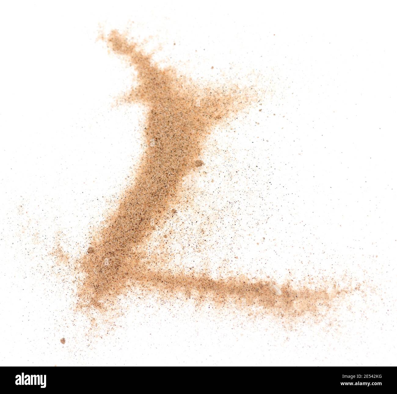 Sand isolated on white background Stock Photo - Alamy