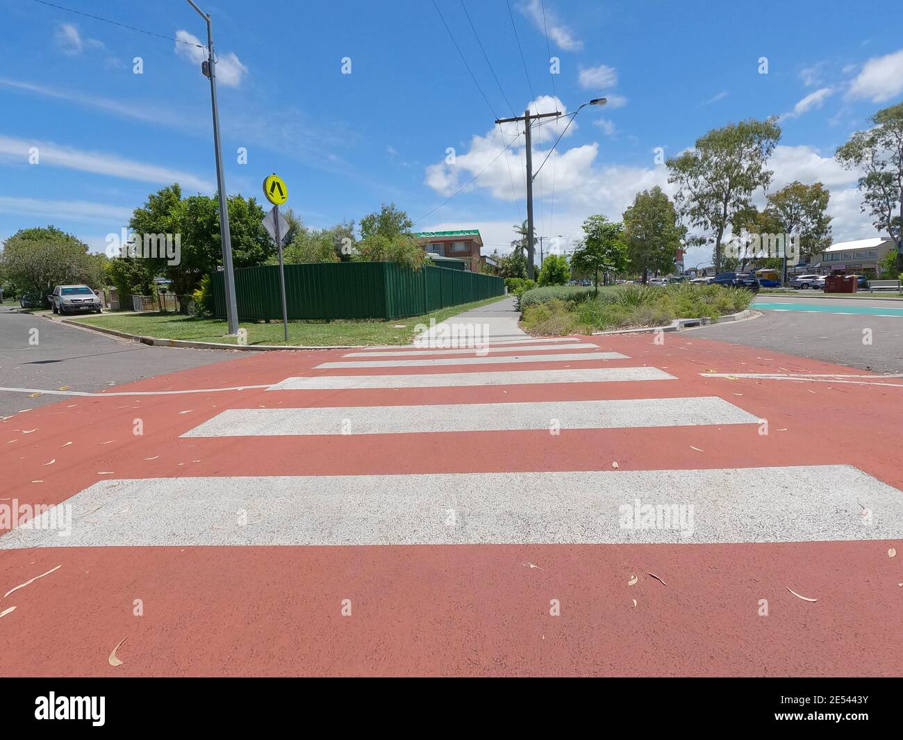 BRIBIE ISLAND, AUSTRALIA - Jan 22, 2021: a low angle frontal view of ...