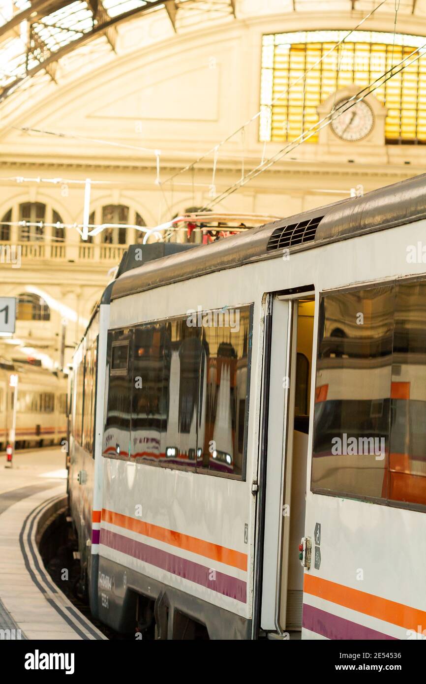 Vertical shot train parked hi-res stock photography and images - Alamy