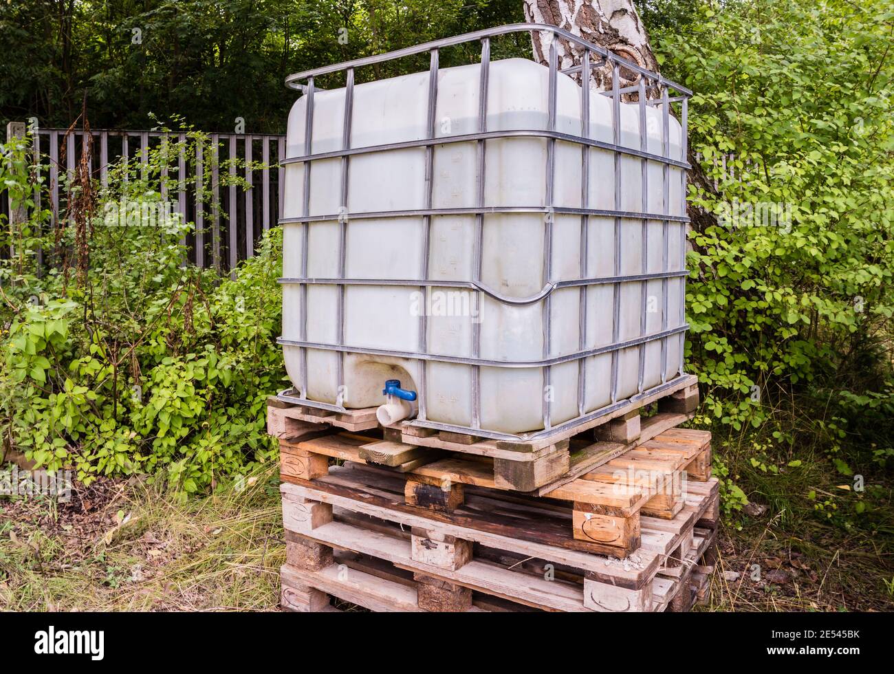Water container for the temporary water supply construction site Stock ...