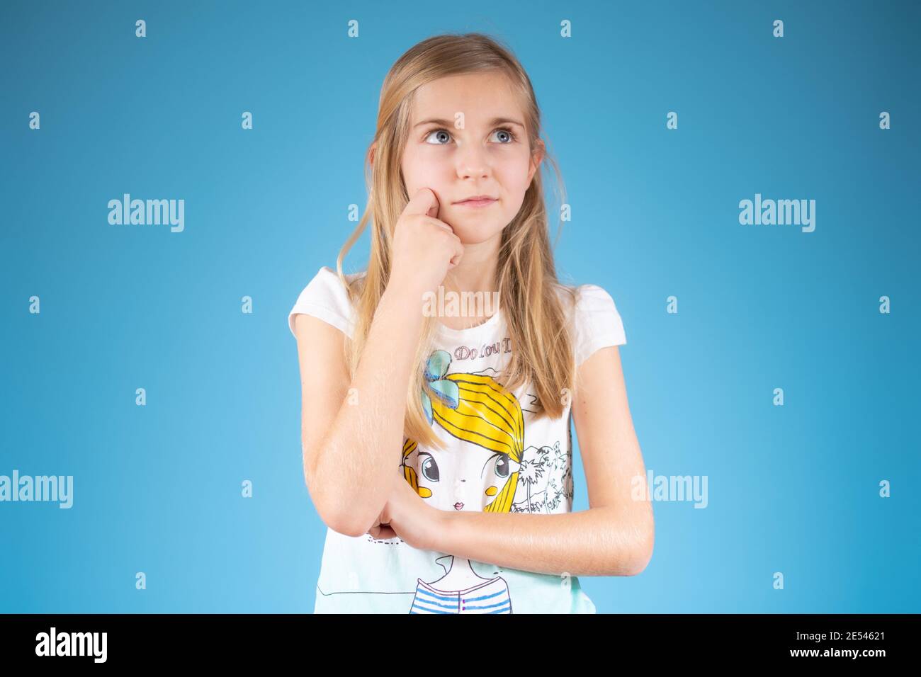 Little Girl Thinking Of You
