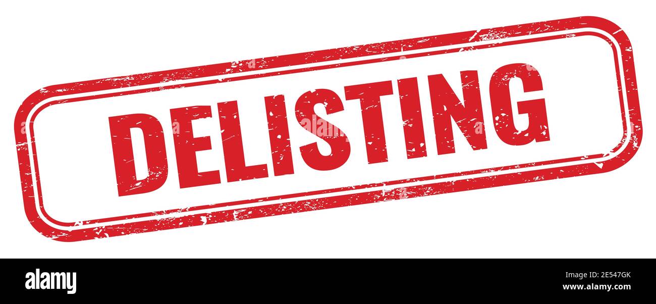 Delisting stamp hi-res stock photography and images - Alamy