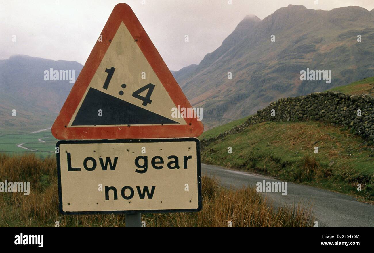 UK highway warning road signs Stock Photo - Alamy