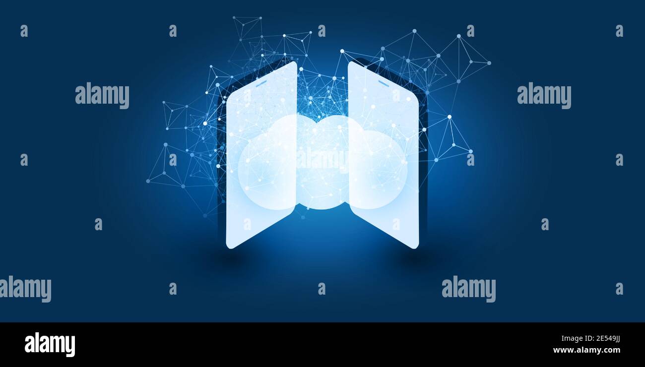 Futuristic Cloud Computing, Networks Design Concept - Digital ...