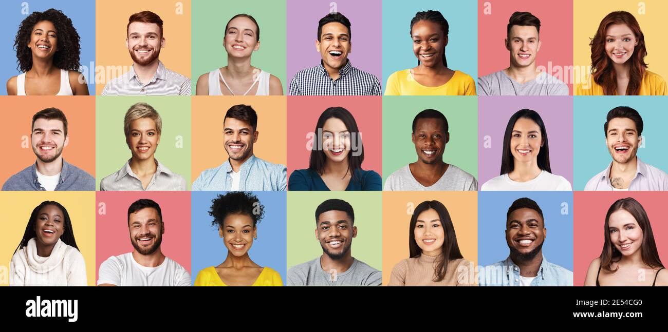 People faces collage hi-res stock photography and images - Alamy