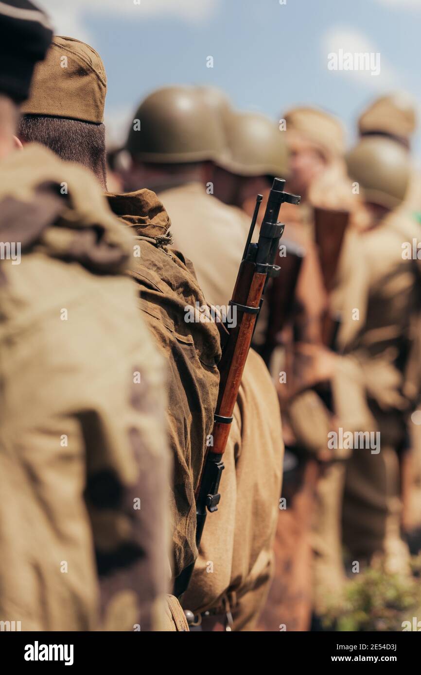 Military construction of soldiers during the reconstruction of ...