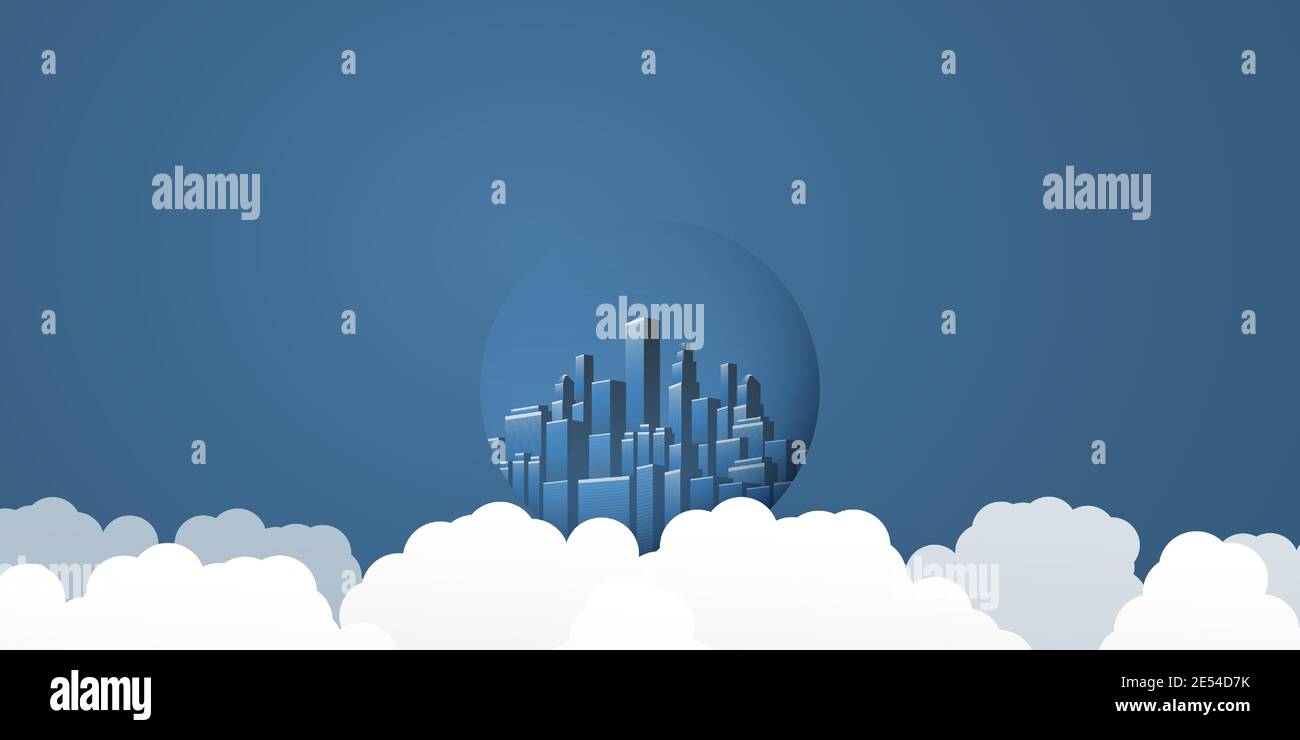 Smart City, Cloud Computing Design Concept with Transparent Globe ...