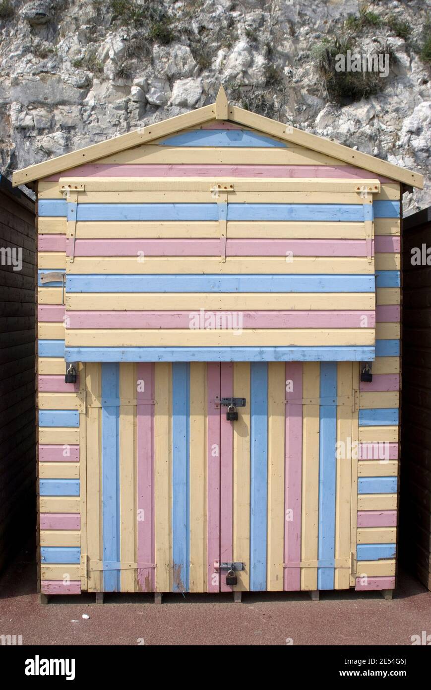 Beach Hut, Stone Bay, Broadstairs, Kent, England | NONE | Stock Photo ...