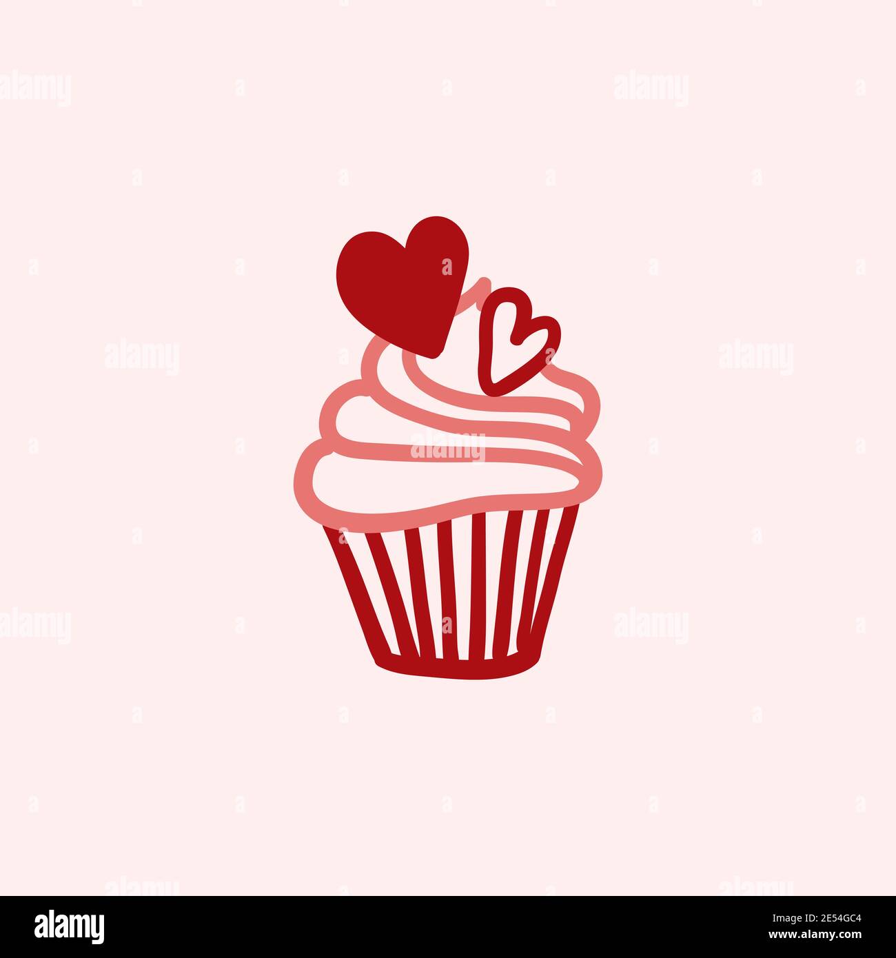 Doodle heart border clipart hi-res stock photography and images - Alamy