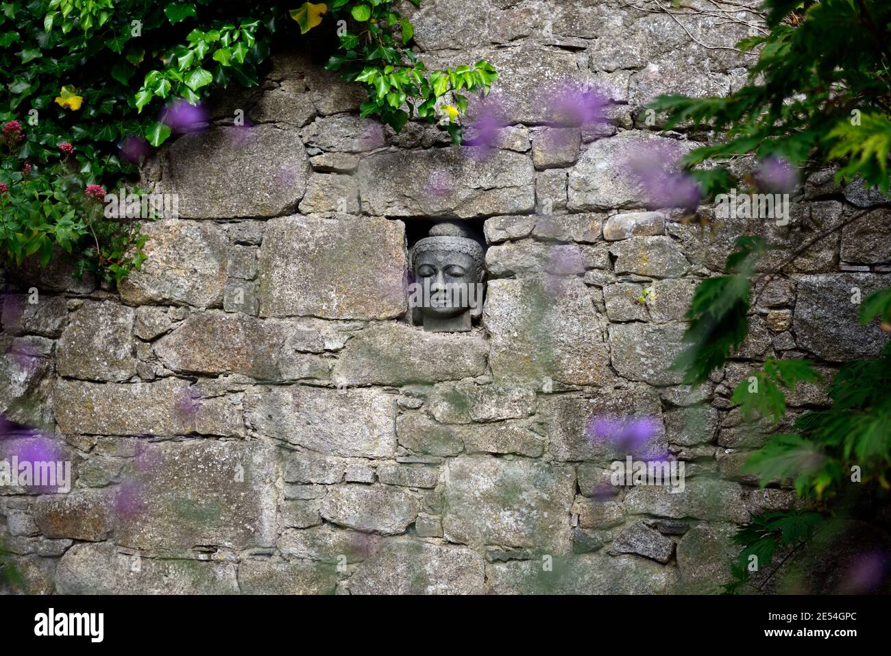 buddha head inlay,inlaid in wall,wall,display,buddha head,statue,insert ...
