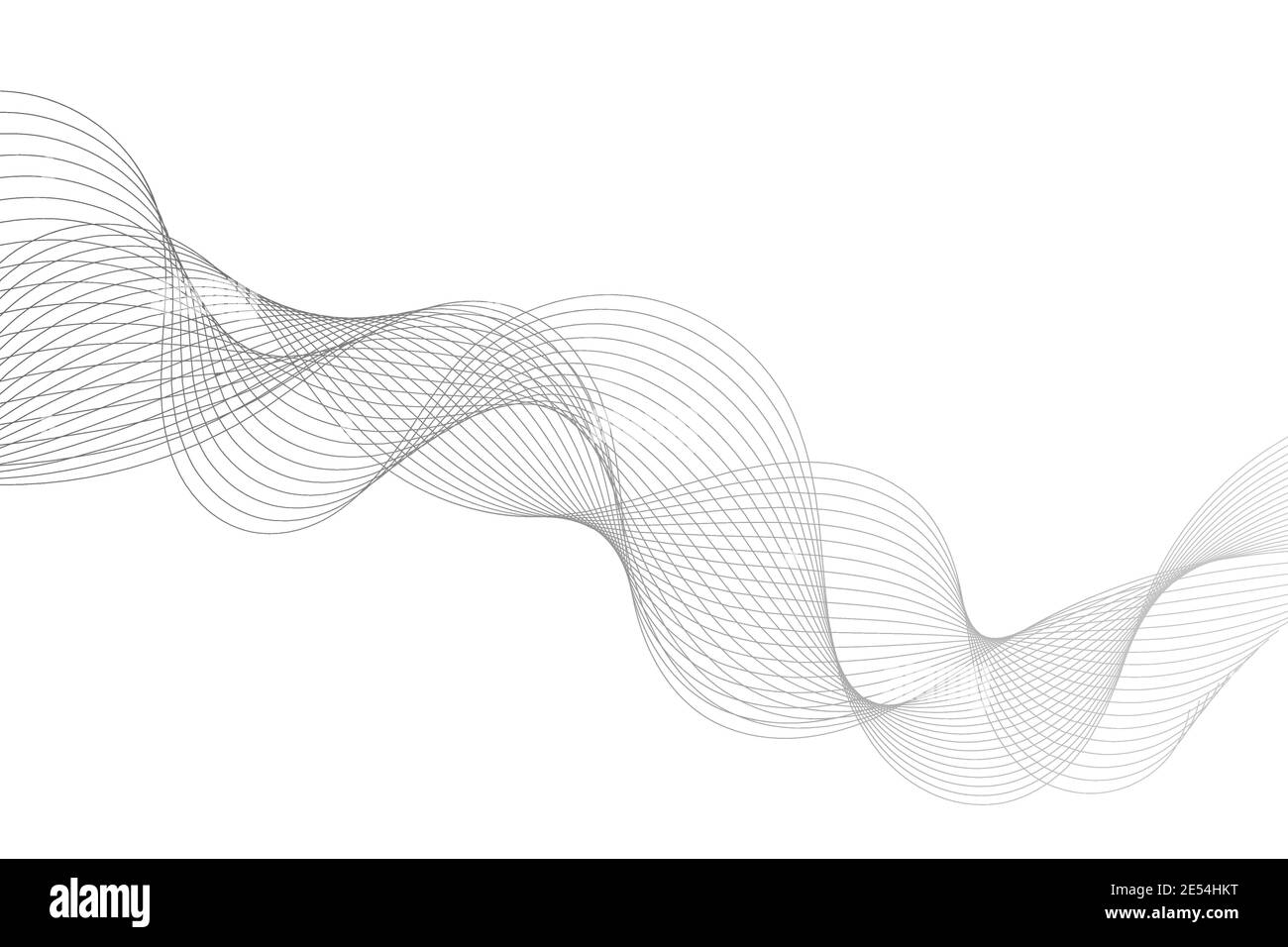 Abstract smoke effect with lines. Gentle gray gradient wave. White ...