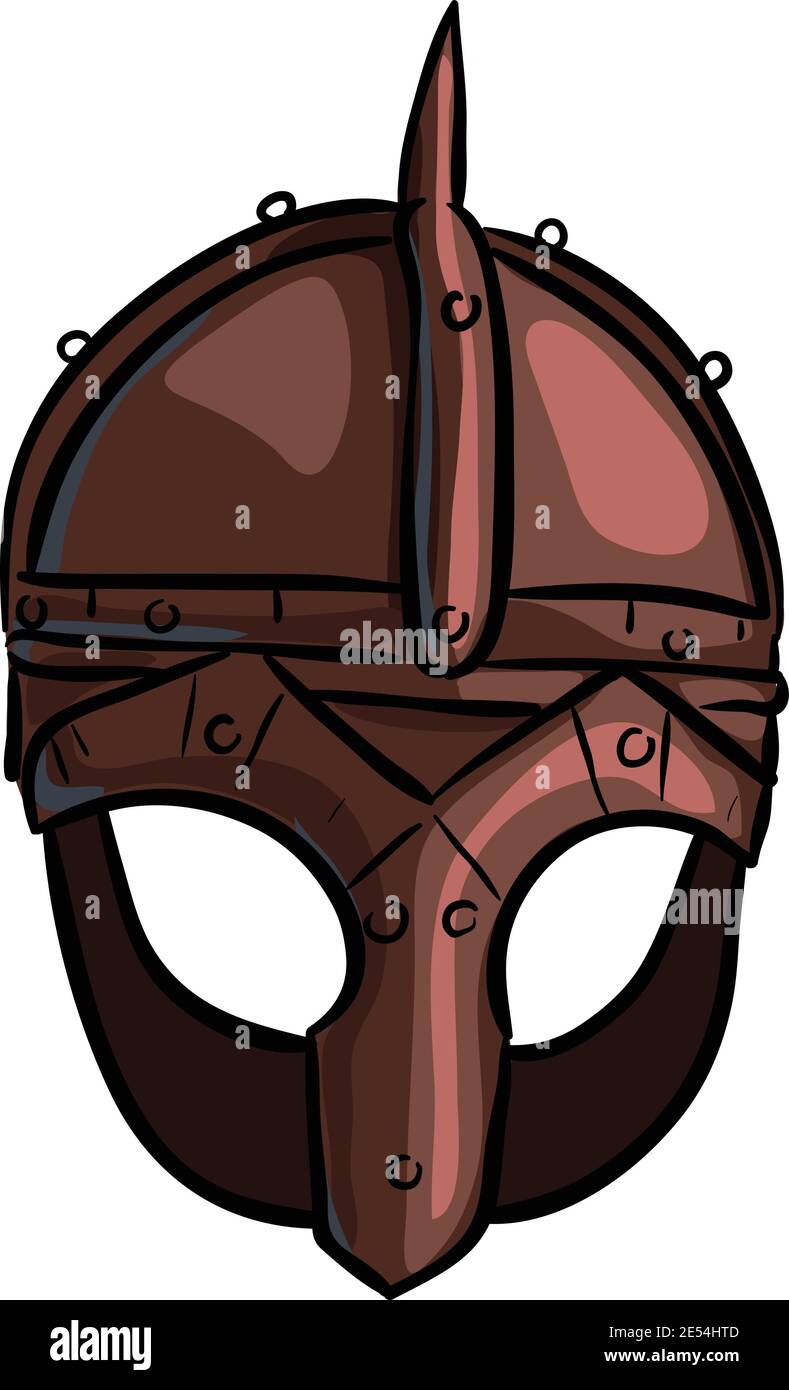 Knight Helmet Vector Front