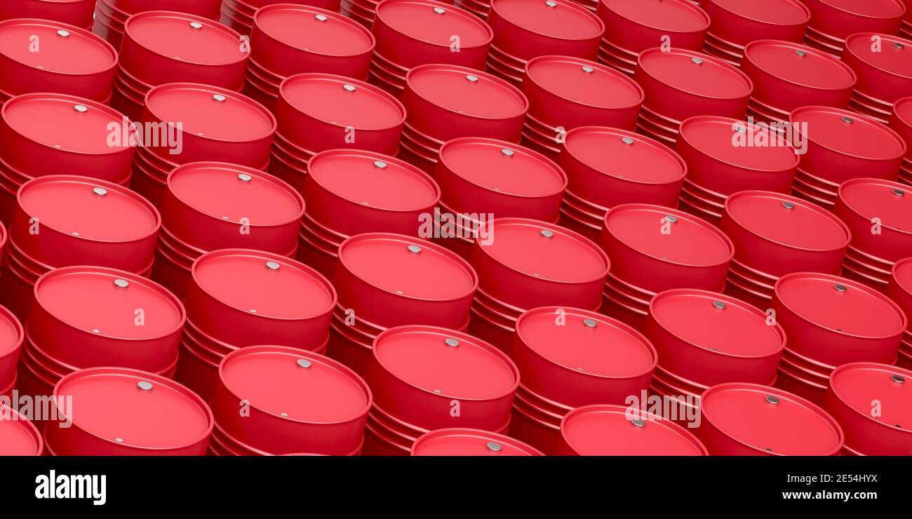 Red oil drums hi-res stock photography and images - Alamy