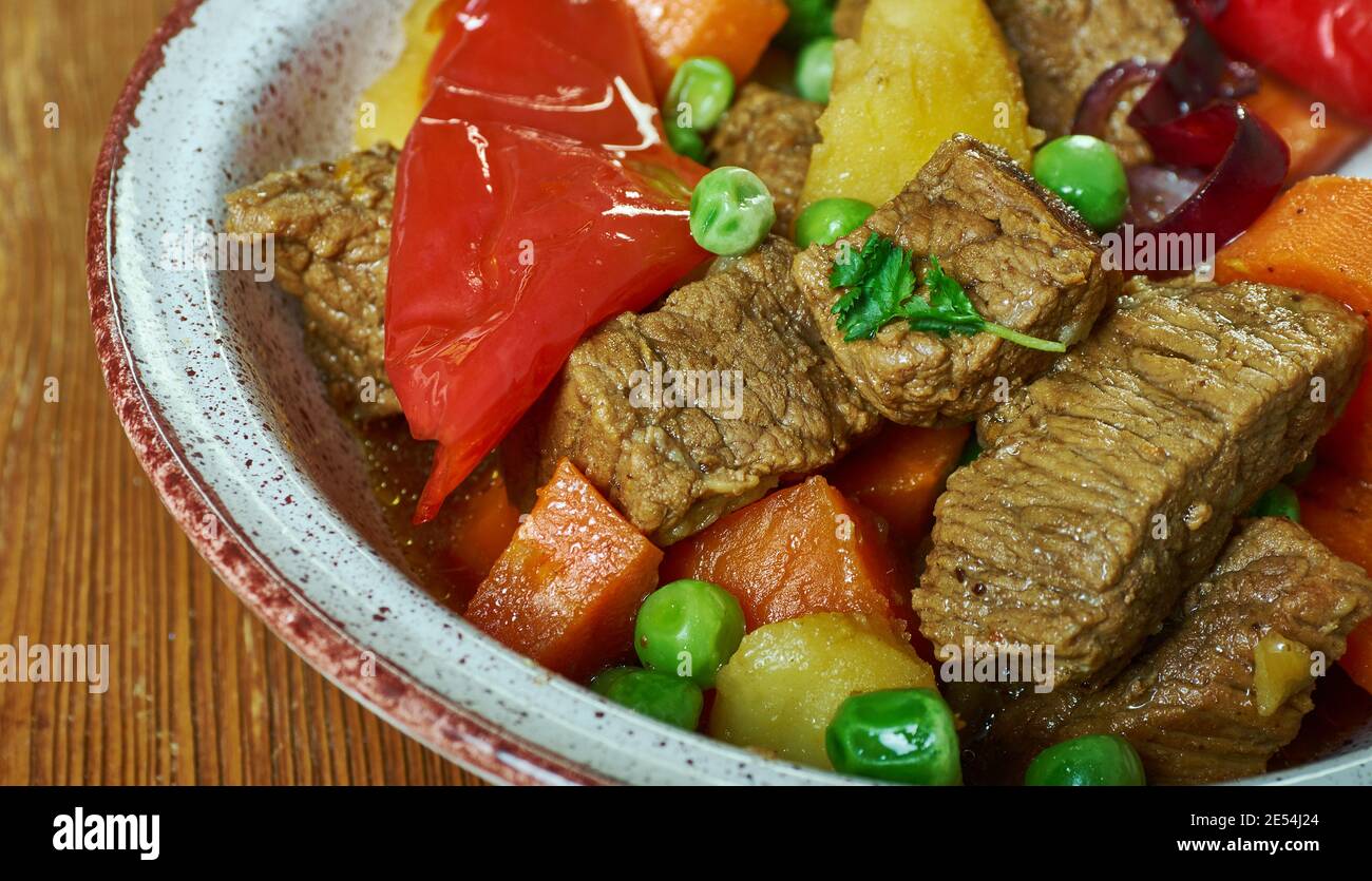 Gursan - Saudi Arabian meat and vegetable stew, side dish Stock Photo ...