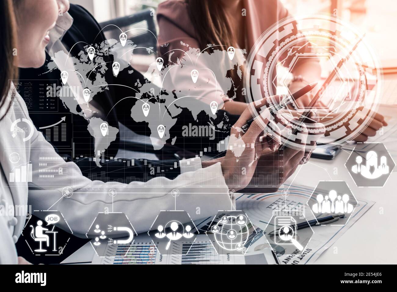 Coworkers cooperation hi-res stock photography and images - Alamy