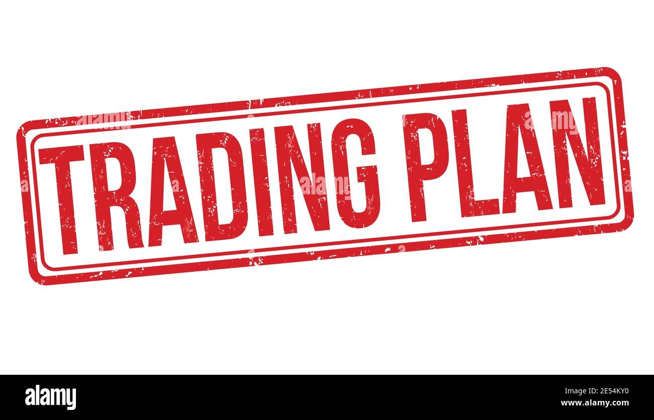 Trading plan sign or stamp on white background, vector illustration ...